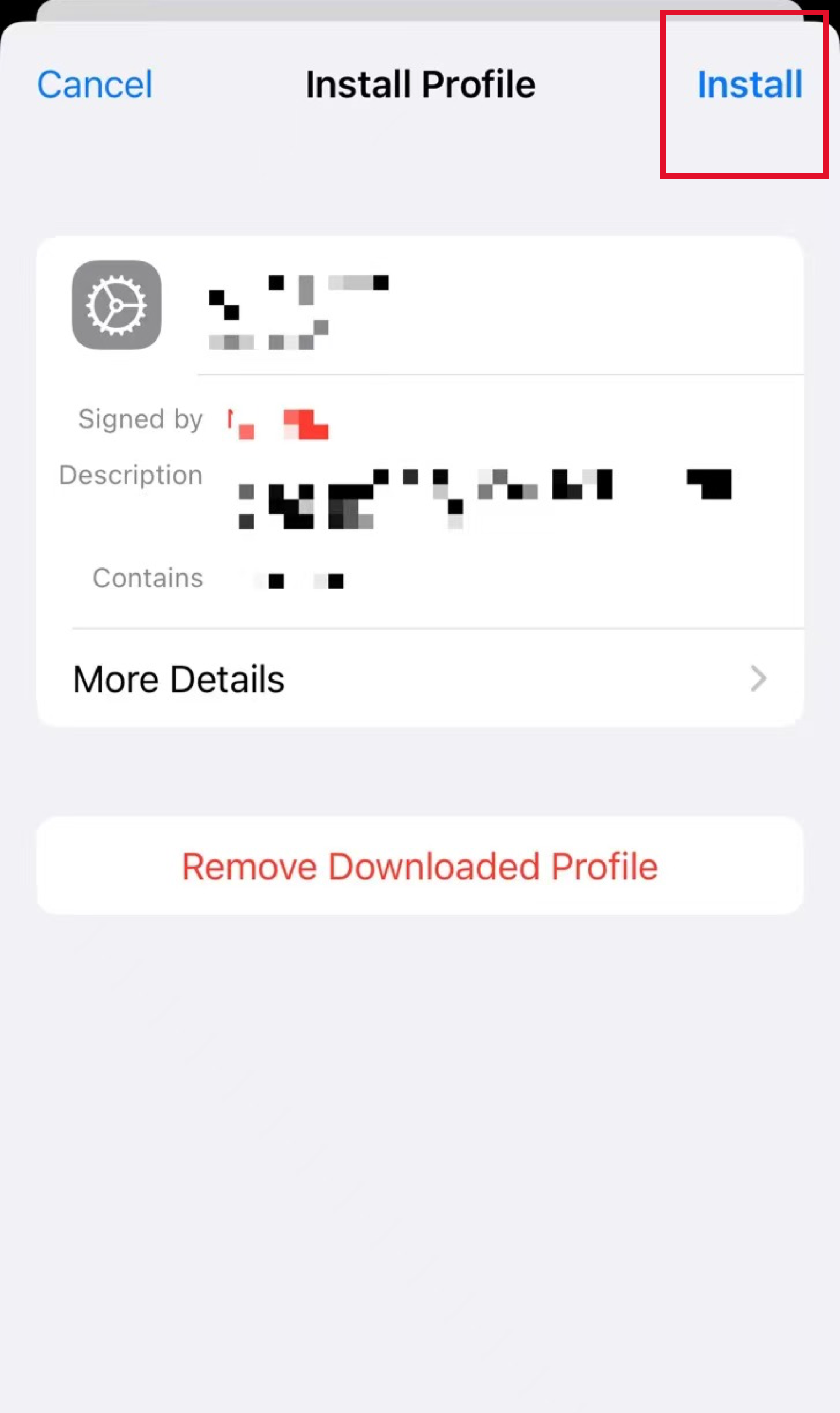 4. Click "Install" & "Trust"
